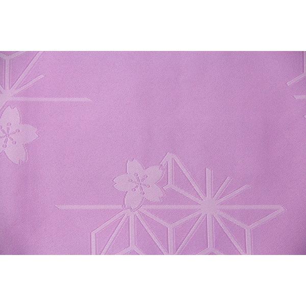 【夏物・浴衣用】<br>うす紫　破れ麻葉文　サクラ