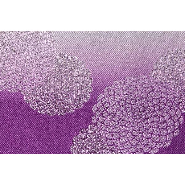 【夏物・浴衣用】<br>紫　菊　ラメ　文庫結び