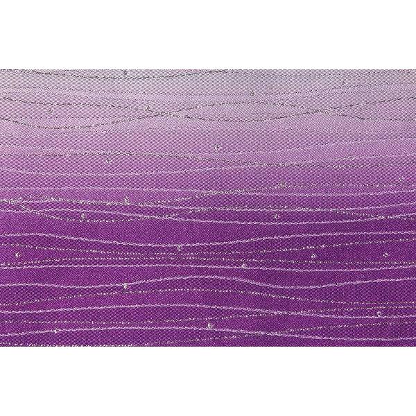 【夏物・浴衣用】<br>紫　流水　ラメ　文庫結び