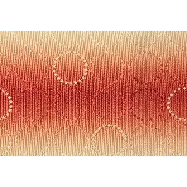 オレンジ色　グラデーション　丸文パターン