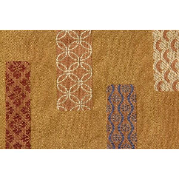 茶色　黄色　短冊文　七宝　花菱　立涌　青海