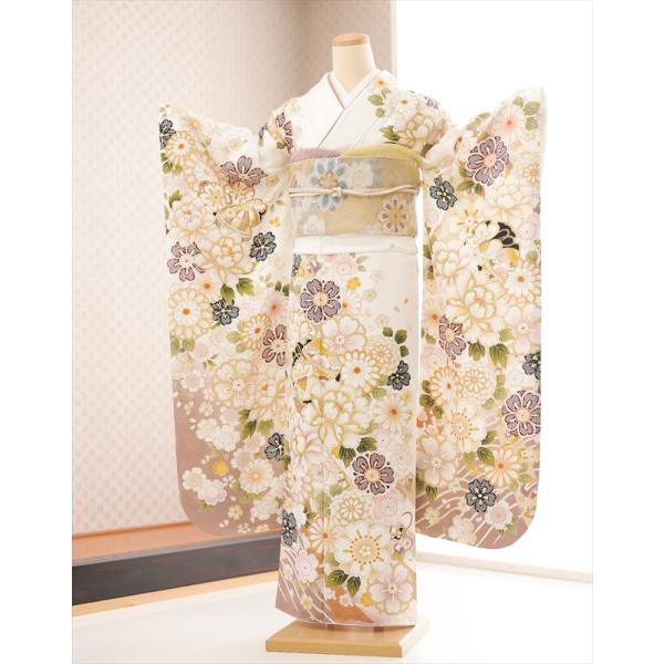 振袖 レンタル 成人式 fb1502 結婚式 結納 食事会 卒業式 フルセット 振り袖レンタル 前撮り 着物レンタル 古典 レトロ 春の成人式 往復送料無料「Close Fit」ブランド 白×くすみ赤紫慶び絢爛吉祥華【サイズ】対応身長…15...