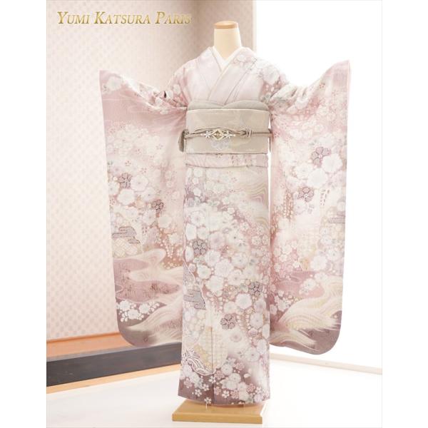 桂由美 成人式　振袖レンタル fb1515s 最高級ブランド プレミアム振袖 「くすみピンク絞り絢爛慶辻が花」 振袖 成人式 振袖フルセット 貸衣装 振り袖 着物レンタル レトロ 人気 20歳 二十歳 新品足袋プレゼント 往復送料無料 サイ...