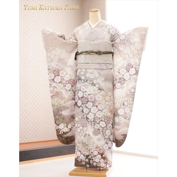桂由美 成人式　振袖レンタル fb1516s 最高級ブランド プレミアム振袖 「くすみグレー絞り絢爛慶辻が花」 振袖 成人式 振袖フルセット 貸衣装 振り袖 着物レンタル レトロ 人気 20歳 二十歳 新品足袋プレゼント 往復送料無料 サイ...