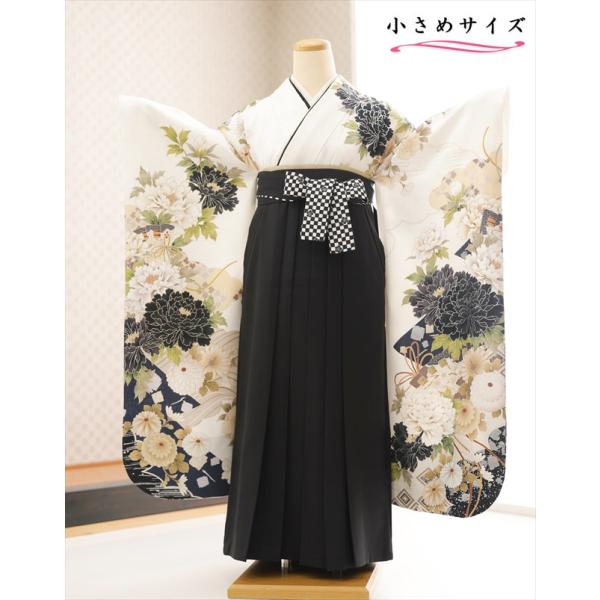 小さめサイズ 卒業式 女 袴レンタル fboh1528 卒業袴 フルセット 女性 150cm前後 振袖袴 大学 短大 専門学校 謝恩会 高校 中学校 文化祭 小学高 卒業式袴 ２月 ３月 ４月 かわいい 人気 春 往復送料無料 上品な白地に...