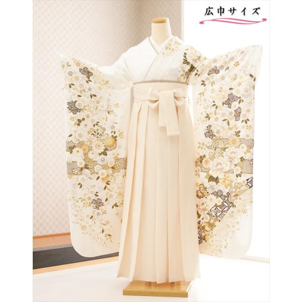 大きいサイズ 広巾 卒業式 女 袴レンタル fboh7007 ワイド 着物レンタル 卒業袴 フルセット 女性 大学 短大 高校 卒業式袴 ２月 ３月 ４月 袴レンタル かわいい 人気 春 往復送料無料「Close Fit」ブランド 白地に慶...