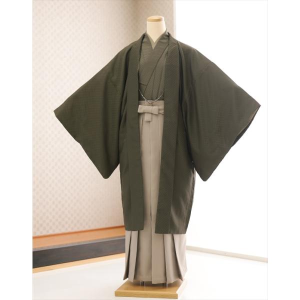 成人式 男 紋付袴 レンタル hkmo004s フルセット 羽織袴レンタル メンズ 着物レンタル 袴レンタル 男性着物 成人式レンタル 二十歳 １月 貸衣装 和服 hakama 成人式袴 2026 璃寛緑茶色にスタイリッシュモダン【サイズ】...