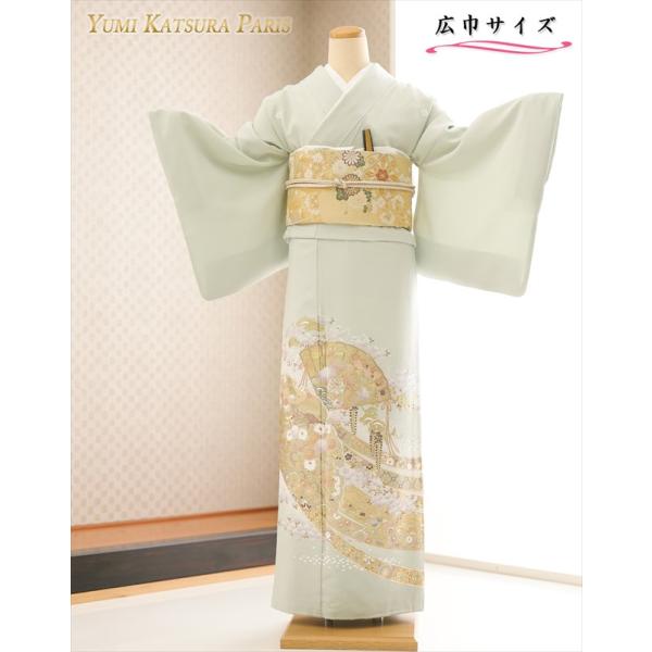 大きいサイズ 広巾 色留袖レンタル「桂由美」ih1025 五つ紋 フルセット 色留め袖 着物レンタル  親族 正絹 母親 高級プレミアム  貸衣装 幅広 大きめ 人気 往復送料無料 古都の春【紋の数】最高格礼装の五つ紋【おすすめ用途】結婚式...