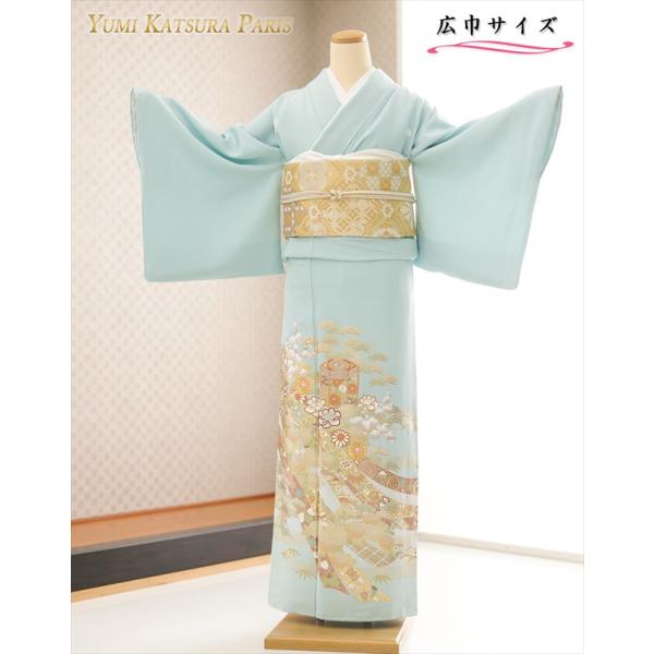 大きいサイズ 広巾 色留袖レンタル「桂由美」ih1026 五つ紋 フルセット 色留め袖 着物レンタル  親族 正絹 母親 高級プレミアム  貸衣装 幅広 大きめ 人気 往復送料無料 貝合わせ【紋の数】最高格礼装の五つ紋【おすすめ用途】結婚式...