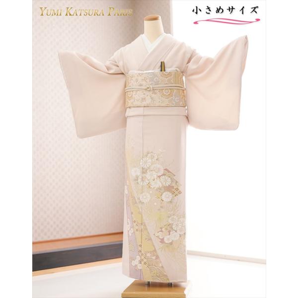 桂由美 色留袖 レンタル 小さめSサイズ it232 フルセット 色留め袖 着物レンタル 結婚式 五つ紋 正絹 貸衣装 式典 親族 人気 豪華 Yumi Katsura 礼装 145cm/150cm/155cm 「伝統美」【サイズ】※小さめ...