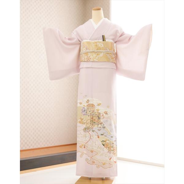 色留袖レンタル it254 色留袖レンタル 結婚式 着物レンタル 色留袖 食事会 表彰式 色留め袖 三つ紋 親族 姉 祖母 式典 人気 正絹 往復送料無料 淡いピンクに古典吉祥の貝桶慶華【サイズ】身長…152cm〜168cm位洋服サイズ…1...