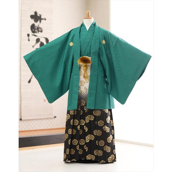 卒業式 袴レンタル 小学校 男 ジュニア jmo114 小学生 紋付袴レンタル フルセット 羽織袴 袴 男性着物レンタル １２歳 十三参り 小学校卒業式 結婚式 約145cm〜155cm イベント 和服 往復送料無料 スタイリッシュグリーン...