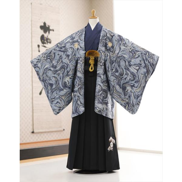 卒業式 袴レンタル 小学校 男 ジュニア jmo156 小学生 紋付袴レンタル フルセット 羽織袴 袴 男性着物レンタル １２歳 十三参り 小学校卒業式 結婚式 Sサイズ 150cm 155cm イベント 和服 往復送料無料「青地モダンアー...