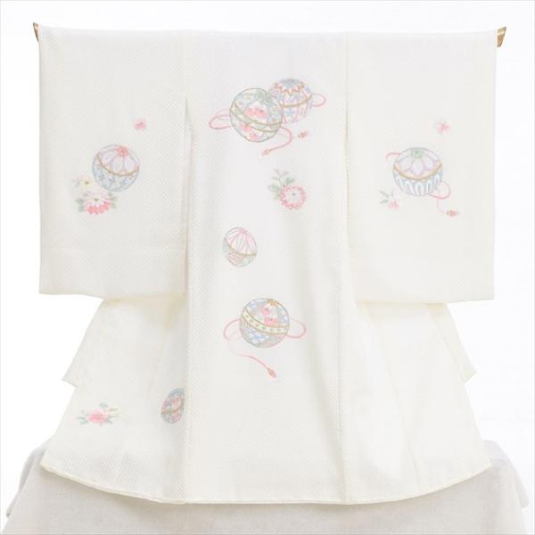 夏用 単衣 涼しい薄手タイプ 正絹 産着レンタル 女の子 mjh7025 赤ちゃん お宮参り 着物レンタル ベビー 帽子よだれかけセット  お食い初め 祝着レンタル 女の子産着 初着 高級プレミアム 人気 往復送料無料 特選京友禅 白地総絞...