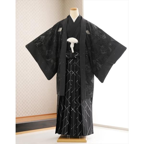 成人式 男 紋付袴 レンタル mo280s フルセット 羽織袴レンタル メンズ 着物レンタル 袴レンタル 男性着物 成人式レンタル 二十歳 １月 貸衣装 和服 hakama 成人式袴 2026「ジャパンスタイル」 黒地市松に縁起富士龍高級袴...