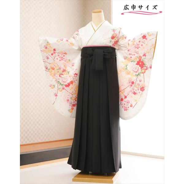 卒業式 広巾ワイドサイズ 袴レンタル 着物レンタル 二尺袖 卒業袴 フルセットレンタル 女性 大学 短大 専門学校 謝恩会 高校 中学校 文化祭２月 ３月 ４月 春 女袴 hakama イベント コスプレ 往復送料無料 白地に慶びの吉祥彩花...