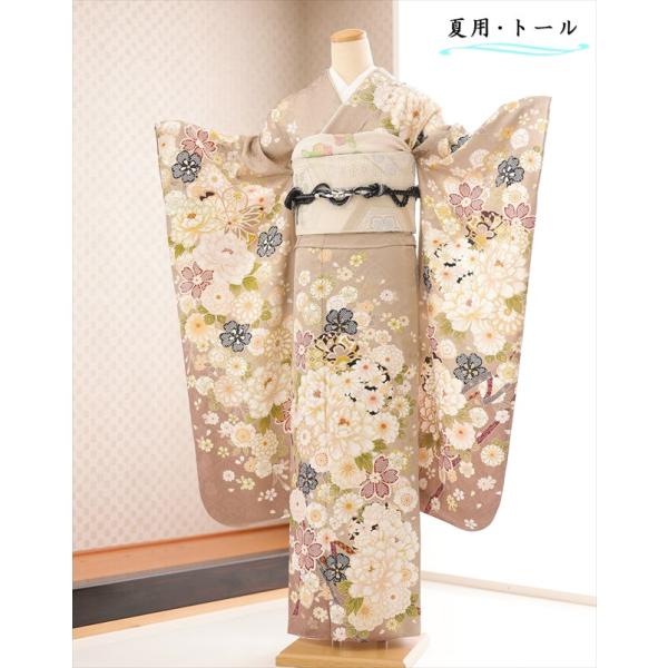 〔単衣〕振袖レンタル トールサイズ 高身長 sf8027 フルセット 振り袖 レンタル振袖 着物 単 結婚式 結納 夏 夏期 貸衣装 レトロ イベント 食事会 6月 7月 8月 9月 10月 kimono furisode 涼しい 古典 往...
