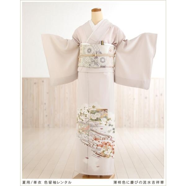 夏用 単衣 色留袖レンタル 「薄柿色に慶びの流水吉祥華」 sit112 色留袖フルセット 華やか 色留袖 夏 正絹 着物レンタル 結婚式 五つ紋 単 貸衣装 式典/親族/母/姉/ママ/若い/人気/留め袖/色留め袖/6月/7月/8月/9月 送...