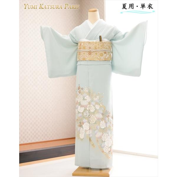 夏用 単衣 桂由美 色留袖レンタル sit269 結婚式 五つ紋 フルセット 華やか 夏 着物レンタル 貸衣装 式典 親族 母 姉 ママ 若い 人気 留め袖 6月 7月 8月 9月 高級ブランド 送料無料「優花」【サイズ】身長…155cm〜...