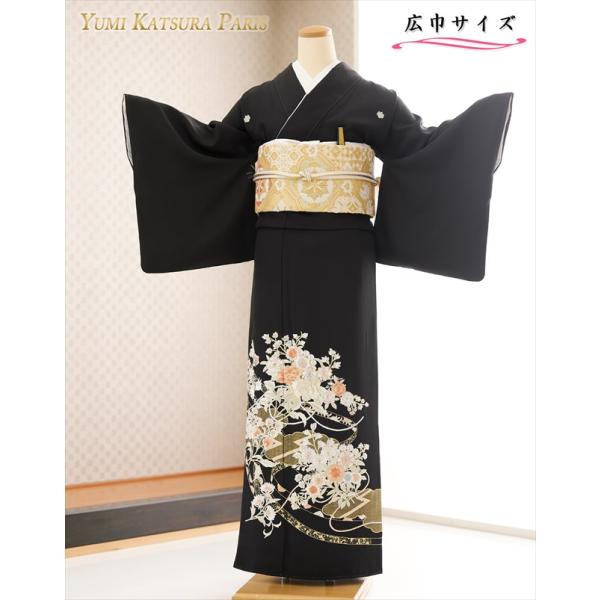 大きいサイズ 留袖レンタル 広巾 特選プレミアム「手刺繍」絢爛慶び吉祥彩華 th273 フルセット レンタル留め袖 着物レンタル 結婚式 黒留袖 親族 正絹 母親 最高級 貸衣装 幅広 ＬＬサイズ 大きめ 13号〜19号 人気 往復送料無料...