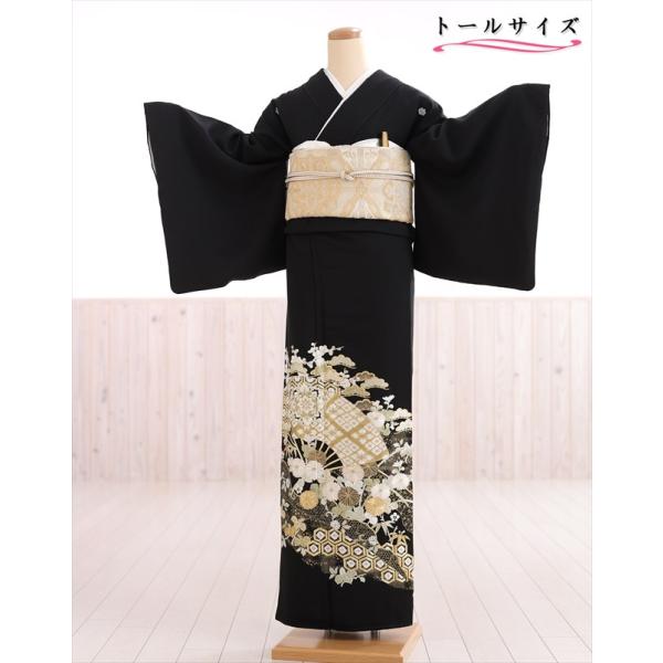 高身長トールサイズ 留袖レンタル ts237 黒留袖レンタル 特選「手刺繍」豪華留袖セット 170cm前後 フルセット 結婚式 留め袖 母親 着物レンタル チャペル 神前式 最高級 プレミア 上品 人気 姉 kimono レンタル留袖 to...
