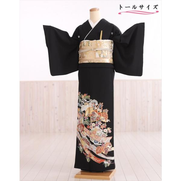 高身長トールサイズ 留袖レンタル ts244 黒留袖レンタル 豪華 留袖セット 170cm前後 フルセット 結婚式 留め袖 母親 着物レンタル チャペル 神前式 高級プレミア 上品 人気 姉 kimono レンタル留袖 tomesode 往...