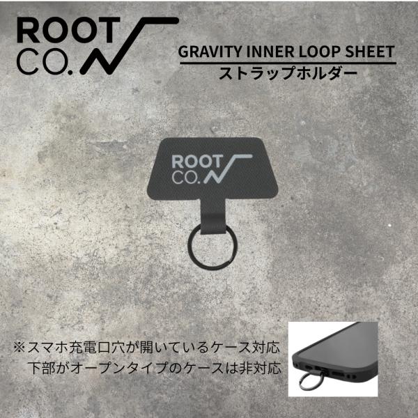 スマートフォンとスマホケースに挟むだけでストラップやスマホショルダーが取り付けられるストラップ接続ホルダーシートGRAVITY Shock Resist Case Tough&amp;Basicケースなどのカラビナループがないケースにも、カ...
