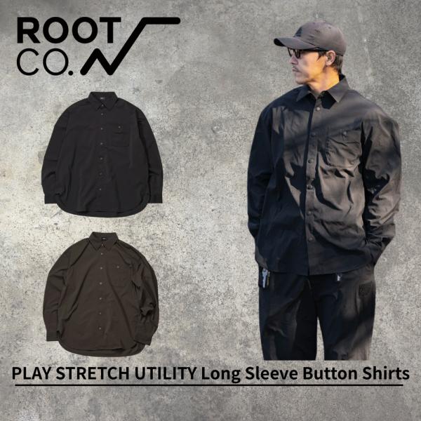 2026年新作。伸縮性に優れたナイロン素材を採用し、アウトドアシーンから日常まで着用できるボタンシャツ「PLAY STRETCH UTILITY Long Sleeve Button Shirts」。スナップボタンにのみロゴをさりげなく配し...