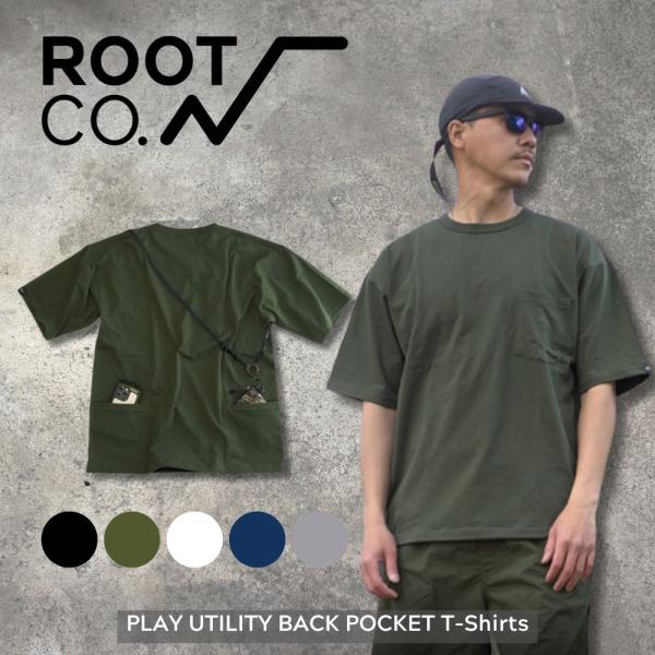 背面両サイドにバックポケットを配した、ROOT CO.オリジナルの機能性Tシャツ。PLAY UTILITY BACK POCKET T-Shirtsバックポケットショルダー掛けのスマホやギアを収納でき、走ったり屈んだりしても揺れやズレ落ちを...