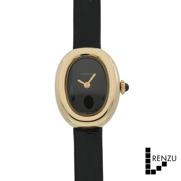 商品コード：C20176カルティエ / CARTIERベニュワール ウォッチ ミニ / BAIGNOIRE WATCH MINI型番：WGBA0040シリアル： コンディション：新品素材：イエローゴールド文字盤色：ブラックムーブメント：クォ...