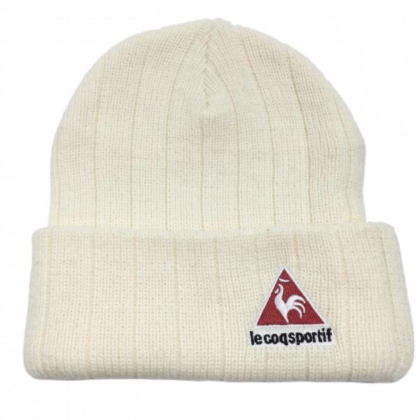 ブランド：le coq sportifアイテム：ニット帽表記サイズ：FREE実寸サイズ：特徴・仕様：付属品：商品ランク：A+コメント：