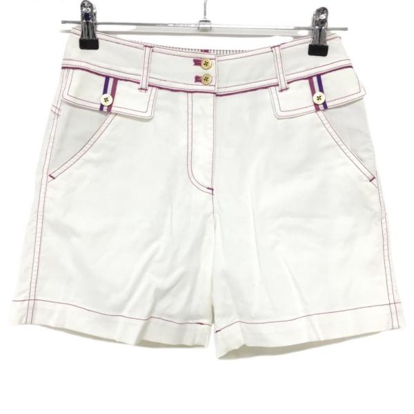 ブランド：Munsingwearアイテム：ショートパンツ表記サイズ：7実寸サイズ：ウエスト：約33.5cm股上：約23.5cm股下：約14cmもも幅：約24.5cm裾幅：約27cm特徴・仕様：付属品：商品ランク：Bコメント：うす汚れ多