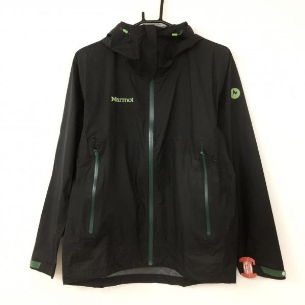 BEAMS マーモット×ビームスゴルフ ナイロンパーカー 黒 防水 撥 BEAMS マーモット×ビームスゴルフ ナイロンパーカー 黒 防水 撥