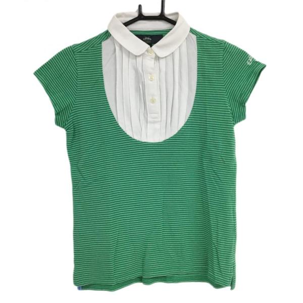 ブランド：Callawayアイテム：半袖ポロシャツ 表記サイズ：M実寸サイズ：身幅：約41.5cm袖丈：約10cm肩幅：約33.5cm着丈：約57cm特徴・仕様：付属品：商品ランク：Aコメント：