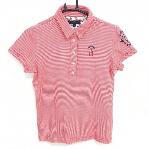 ブランド：Callawayアイテム：半袖ポロシャツ表記サイズ：L実寸サイズ：身幅：約47cm袖丈：約14cm肩幅：約37cm着丈：約54.5cm特徴・仕様：付属品：商品ランク：Aコメント：