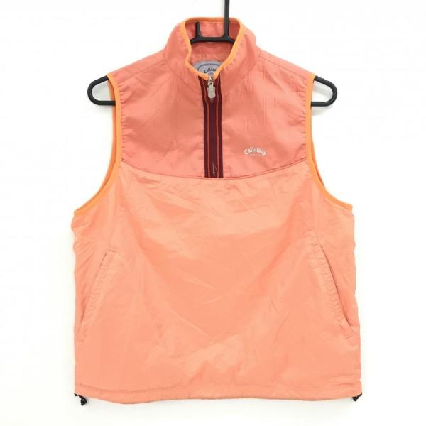 ブランド：Callawayアイテム：切替アウターベスト 表記サイズ：M実寸サイズ：　身幅：約52cm　袖丈：約-cm　肩幅：約36.5cm　着丈：約60cm特徴・仕様：付属品：商品ランク：A+コメント：