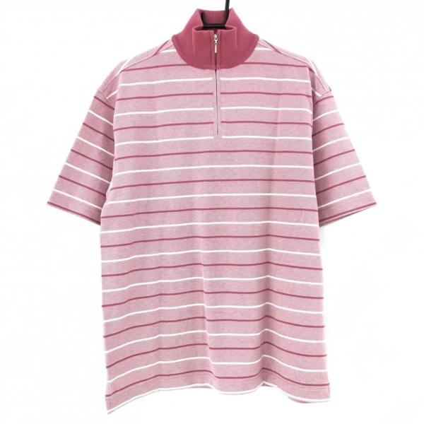 ブランド：Paul Stuart SPORTアイテム：半袖ハイネックシャツ 表記サイズ：EXTRA LARGE実寸サイズ：身幅：約59cm袖丈：約26cm肩幅：約53cm着丈：約73.5cm特徴・仕様：ハーフジップ 襟ニット　付属品：商品ラ...