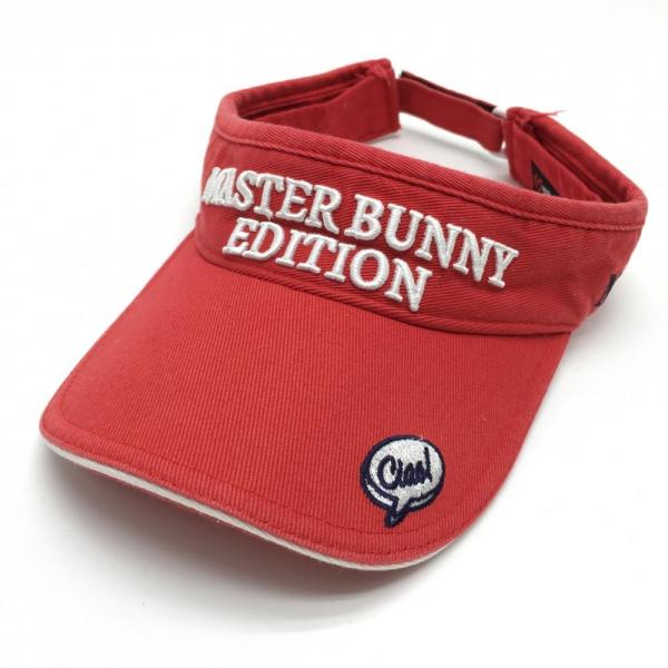 ブランド：MASTER BUNNY EDITIONアイテム：サンバイザー表記サイズ：FR実寸サイズ：　つば：約7.5cm特徴・仕様：付属品：商品ランク：B+コメント：額白汚れ、色褪せ