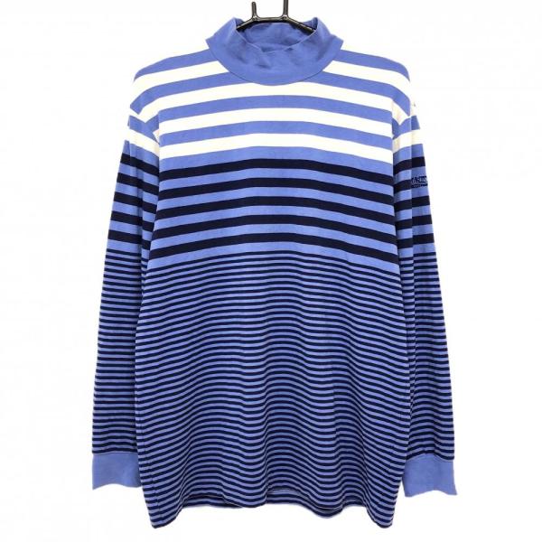 ブランド：Paul Stuart SPORTアイテム：長袖ハイネックシャツ表記サイズ：LL実寸サイズ：　身幅：約56cm　袖丈：約59.5cm　肩幅：約45.5cm　着丈：約70.5cm特徴・仕様：ボーダー ストレッチ 　付属品：商品ランク...