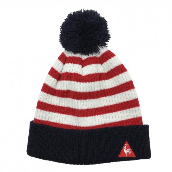 ブランド：le coq sportifアイテム：ニット帽 表記サイズ：F(55-57cm)実寸サイズ：特徴・仕様：付属品：商品ランク：A+コメント：