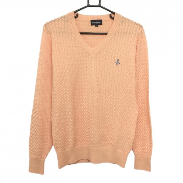 ブランド：Paul Stuart SPORTアイテム：セーター表記サイズ：M実寸サイズ：　身幅：約49cm　袖丈：約61.5cm　肩幅：約40cm　着丈：約63cm特徴・仕様：適応時期：春 ・ 秋商品ランク：A+コメント：