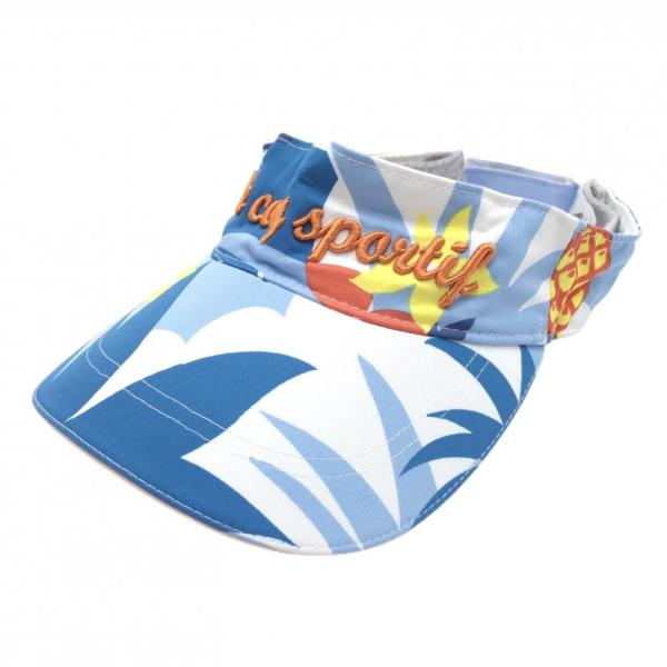 ブランド：le coq sportifアイテム：サンバイザー表記サイズ：F(55-57cm)実寸サイズ：　つば：約7.5cm特徴・仕様：適応時期：商品ランク：B+コメント：内側汚れ