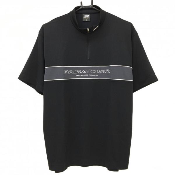 ブランド：Paradisoアイテム：半袖ハイネックシャツ表記サイズ：M実寸サイズ：　身幅：約56cm　袖丈：約23cm　肩幅：約49.5cm　着丈：約72cm特徴・仕様：適応時期：夏商品ランク：A+コメント：