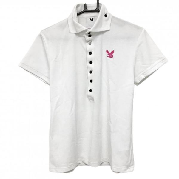 ブランド：Samantha Thavasaアイテム：半袖ポロシャツ 表記サイズ：LL実寸サイズ：　身幅：約49cm　袖丈：約16cm　肩幅：約42cm　着丈：約61cm特徴・仕様：適応時期：春 ・ 夏商品ランク：B+コメント：襟・右袖下・前...