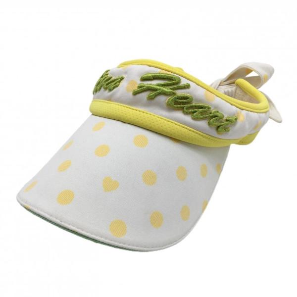 ブランド：VIVA HEARTアイテム：サンバイザー表記サイズ：実寸サイズ：つば：約8.5cm特徴・仕様：適応時期：商品ランク：B+コメント：品質タグ薄れ、毛羽立ち、ロゴ横糸引き