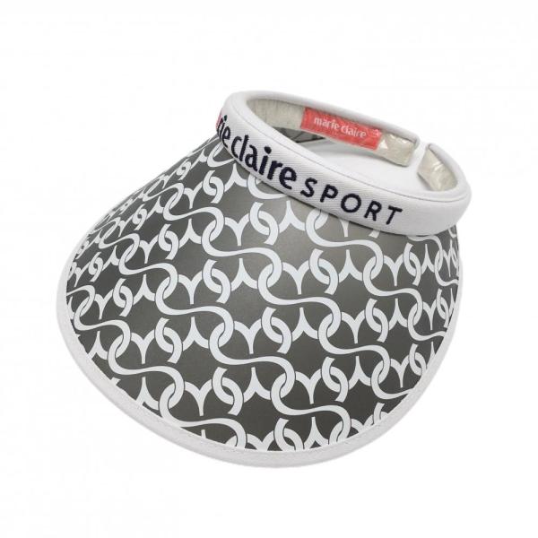 ブランド：marie claireアイテム：つば広サンバイザー表記サイズ：実寸サイズ：　つば：約12cm特徴・仕様：適応時期：商品ランク：B+コメント：ロゴ上薄汚れ