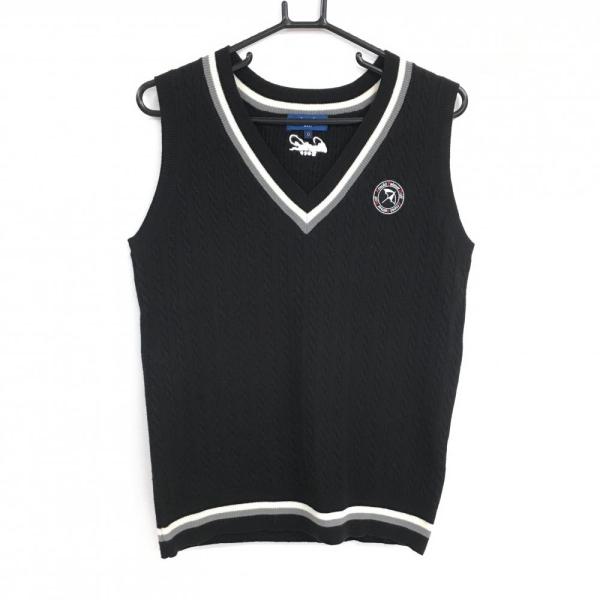 ブランド：Arnold Palmerアイテム：ニットベスト表記サイズ：O実寸サイズ：　身幅：約47cm　袖丈：約-cm　肩幅：約36cm　着丈：約58cm特徴・仕様：適応時期：秋 ・ 冬商品ランク：A+コメント：