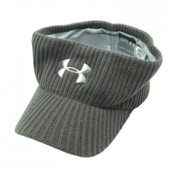 ブランド：UNDER ARMOURアイテム：ニットサンバイザー 表記サイズ：OSFA実寸サイズ：　つば：約7cm特徴・仕様：付属品：商品ランク：B+コメント：縁・額色褪せ