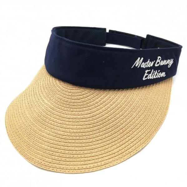 ブランド：MASTER BUNNY EDITIONアイテム：つば広サンバイザー表記サイズ：FR実寸サイズ：　つば：約9.5cm特徴・仕様：適応時期：商品ランク：Aコメント：つば型崩れ少
