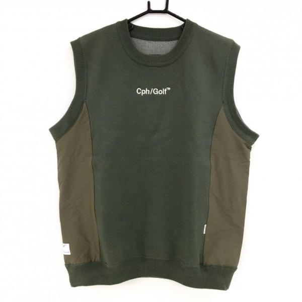 ブランド：Cph/Golfアイテム：ニットベスト 表記サイズ：XL実寸サイズ：　身幅：約60cm　袖丈：約-cm　肩幅：約47cm　着丈：約70.5cm特徴・仕様：2025年モデル適応時期：秋 ・ 冬商品ランク：Aコメント：袖口・裾色褪せ少...